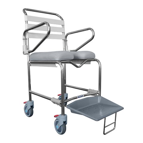 KCare Transit Commode with Sliding Footplate - Independent Mobility & Rehab